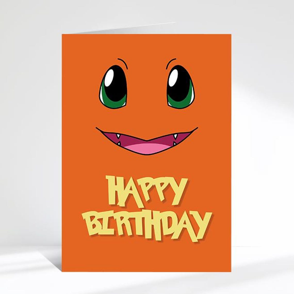 Pokemon Charmander Birthday Card – Cute Funny Kids Anime – 5x7 Blank ...