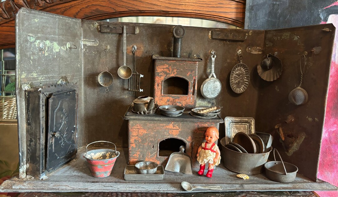 Antique German Room Box Kitchen - Etsy