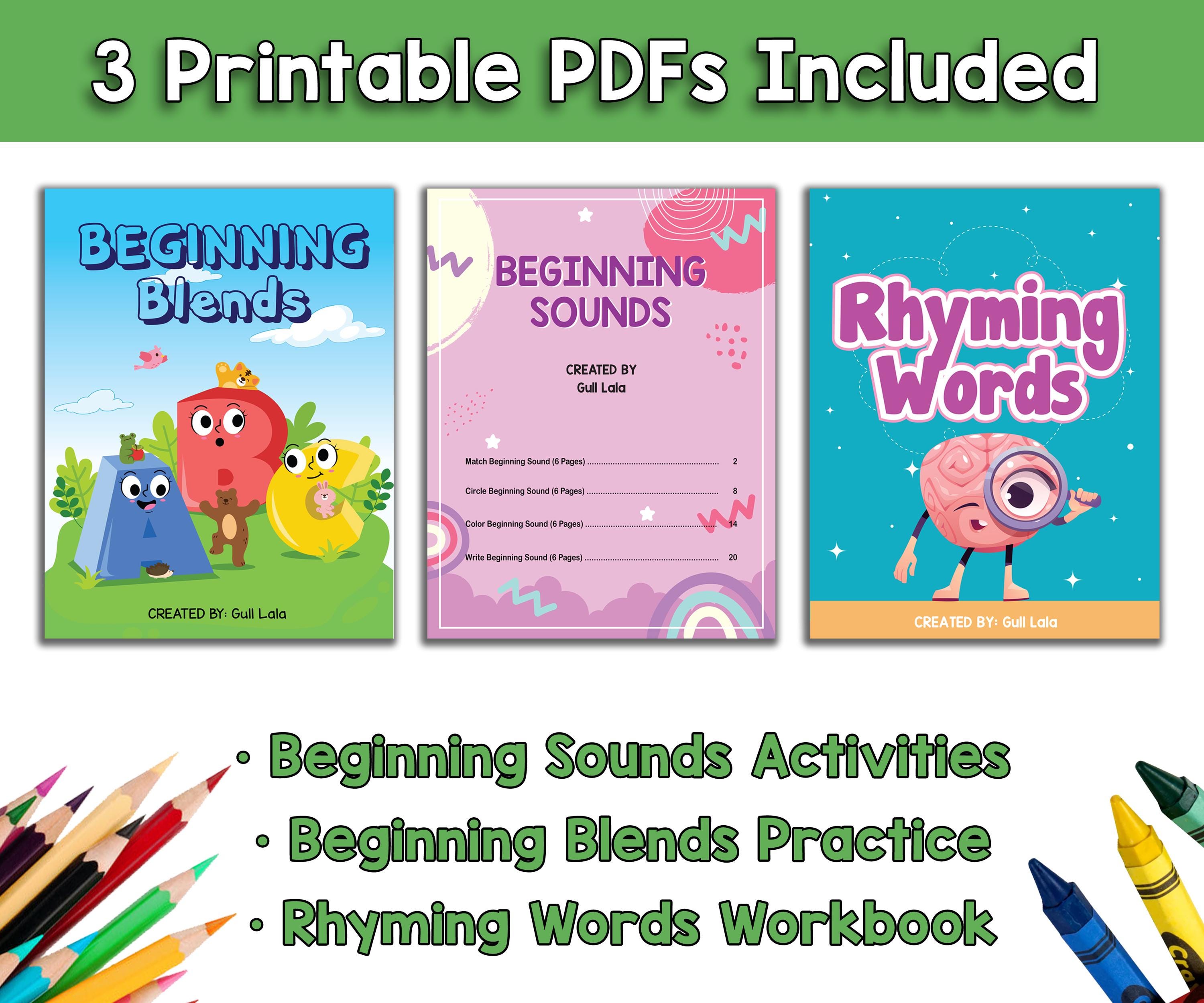 Phonics Workbook Bundle | Preschool & Kindergarten Reading (PDF ...