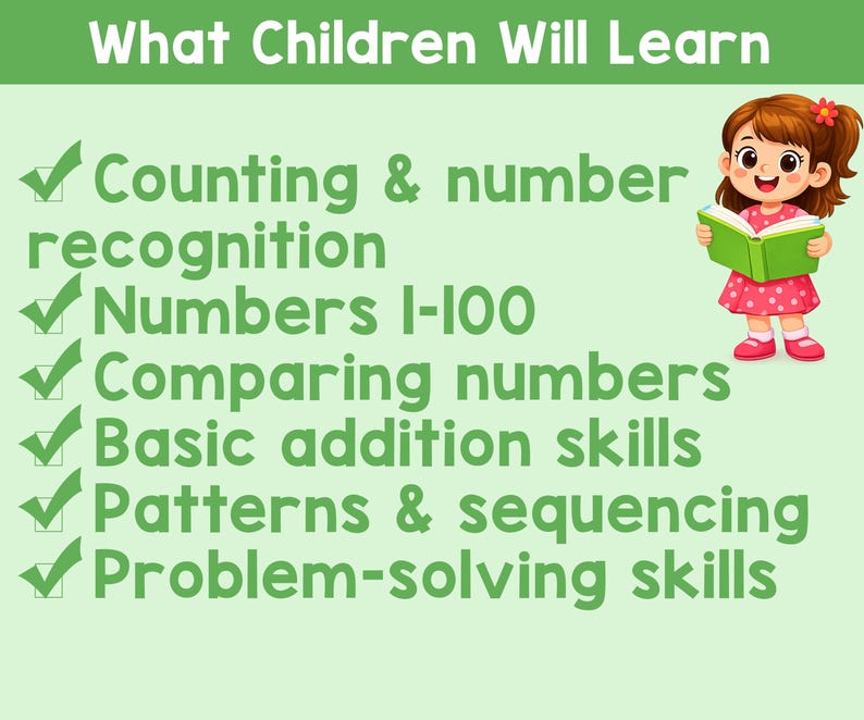 Kindergarten Math Worksheets Mega Bundle | Counting Numbers 1–100 ...
