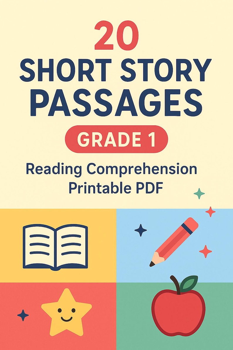20 Short Story Reading Passages for Grade 1 | Comprehension Worksheets ...