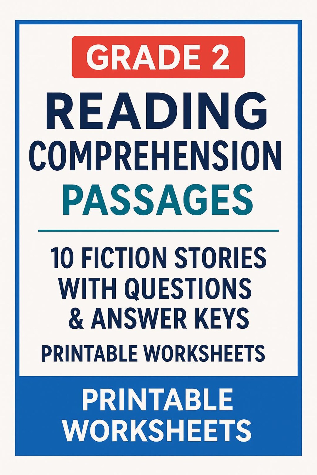 Grade 2 Reading Comprehension | Fiction Stories & Questions (PDF) - Etsy