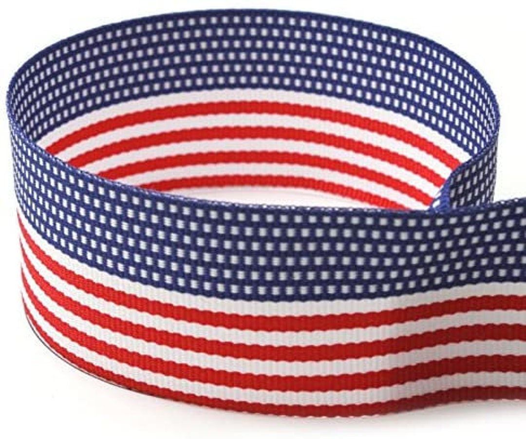 American Flag Ribbon Flag Grosgrain Ribbon Party Supplies Red White and ...