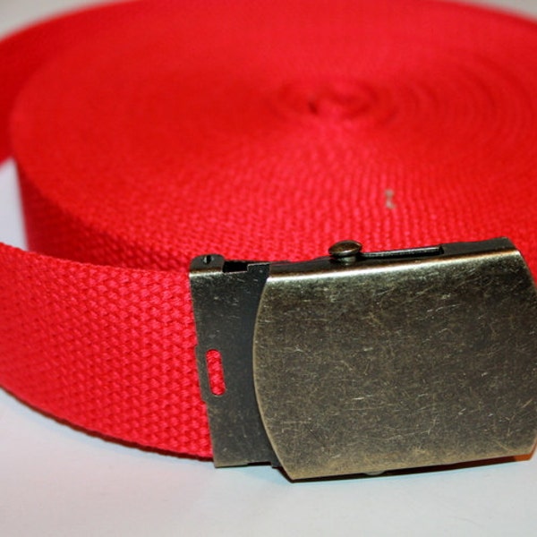 Wide Red Belt - Etsy