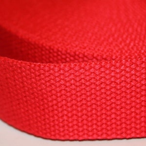 Wide Red Belt Webbing Belt Red Ladies Mens D Ring or Slide Buckle 1.5 ...