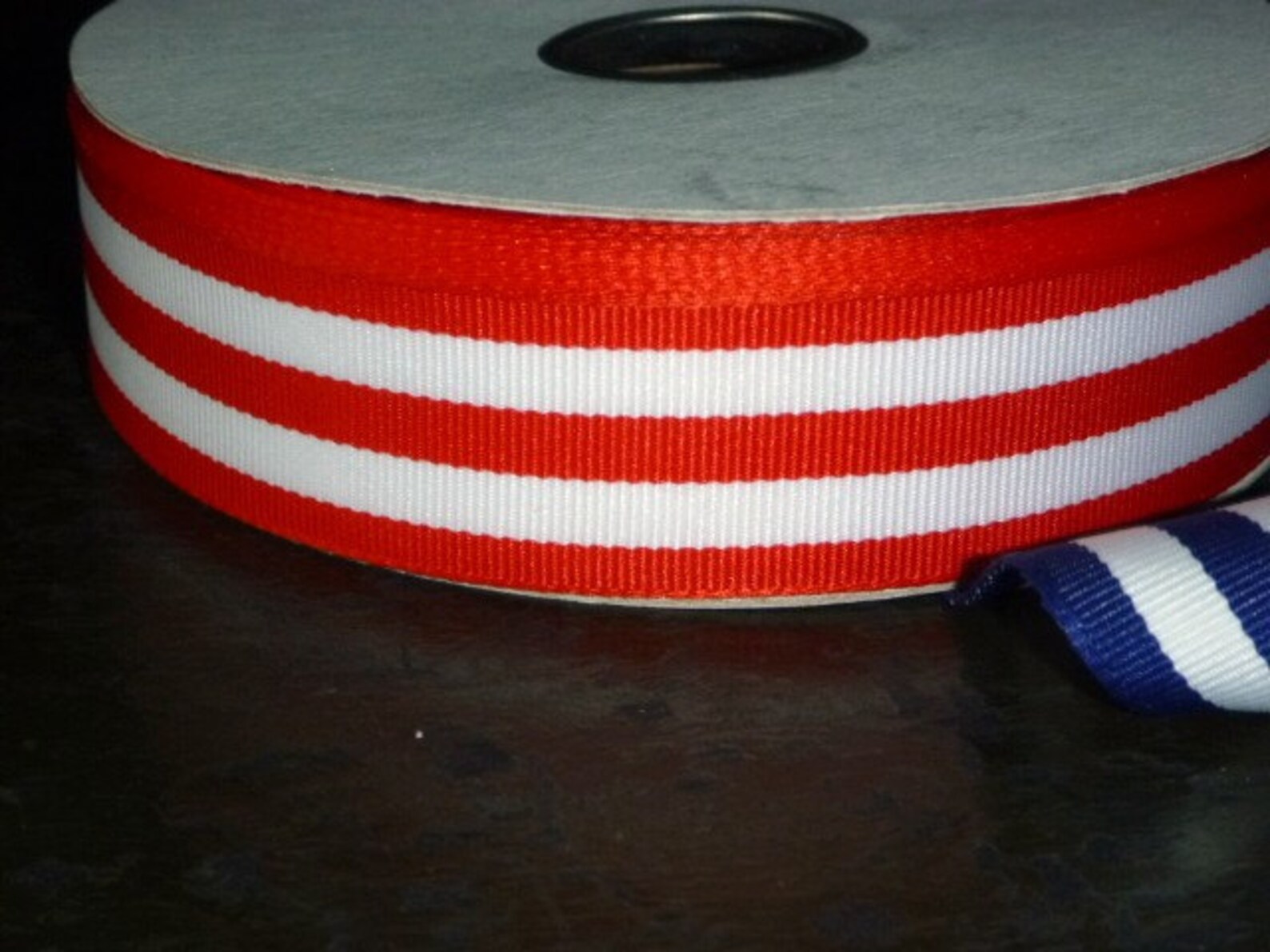 Ribbon Red and White Stripe 1 Inch Wide 20 or 10 Yards | Etsy