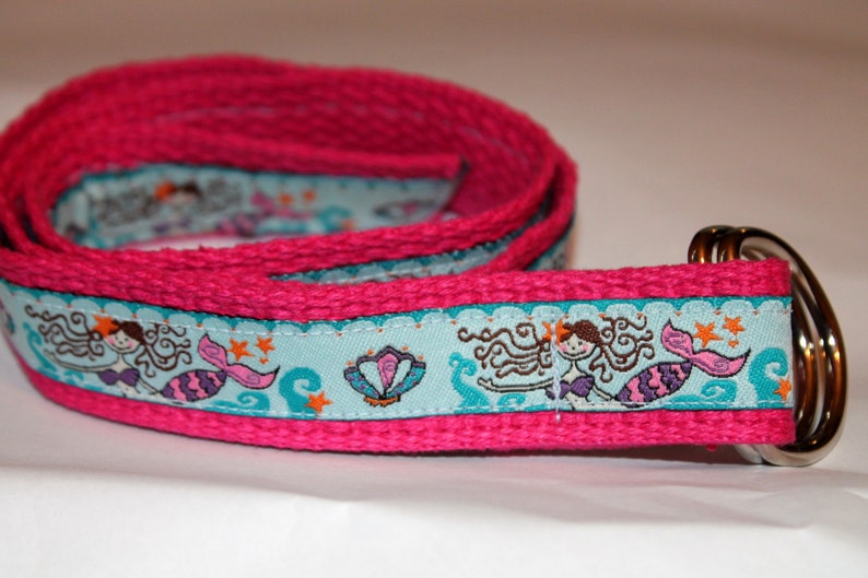 Mermaid Belt Girls Ribbon Belt Nautical Girls Belt Pink | Etsy