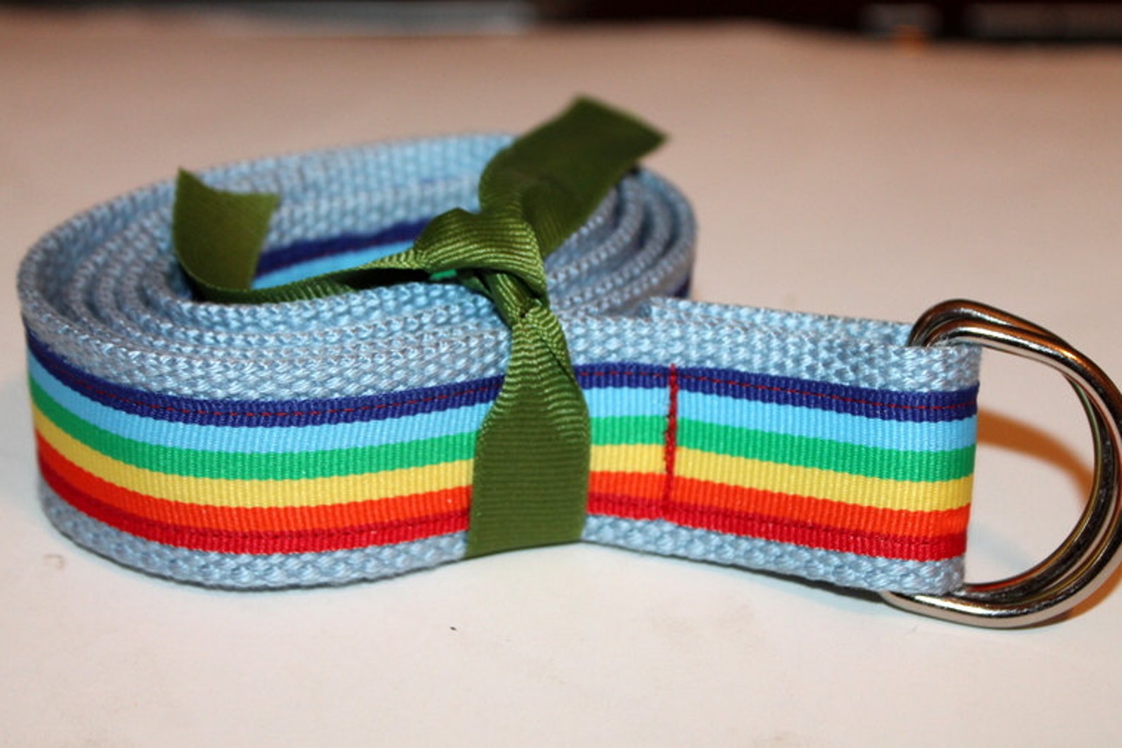 Retro Rainbow Belt 1.25 Wide Mens Rainbow Belt Ladies - Etsy
