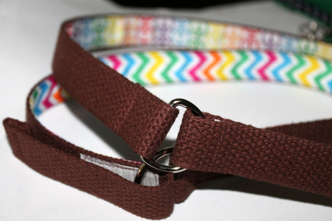 Girls School Belt Solid Brown Hook and Loop D Ring Ribbon Lined - Etsy