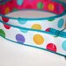 Hot Pink Ribbon Belt Reversible to Rainbow Polka Dots Girls Reversible ...