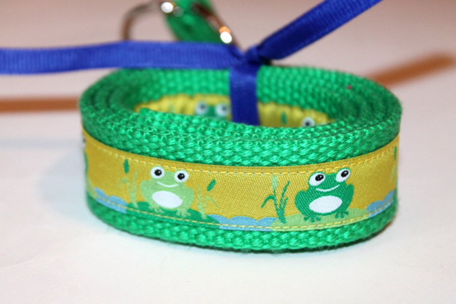 Kids Frog Belt Green and Gold 1 Kids Frog D Ring Frog - Etsy