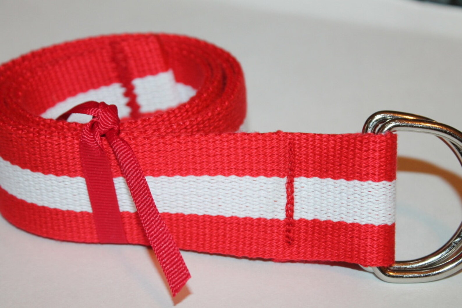 Black and Grey Belt Striped Adult Belt 1.5" Belt Black and White Stripe ...
