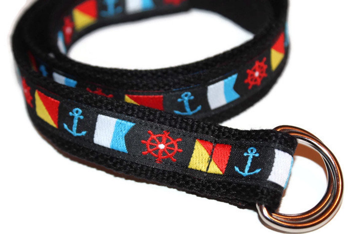 Kids Nautical Flag Belt Boys and Girls Kids Belts Black - Etsy