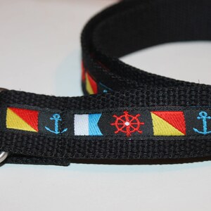 Nautical Flag Belt D Ring Belt 1.25 Wide Men and Women's Sailing Belt ...