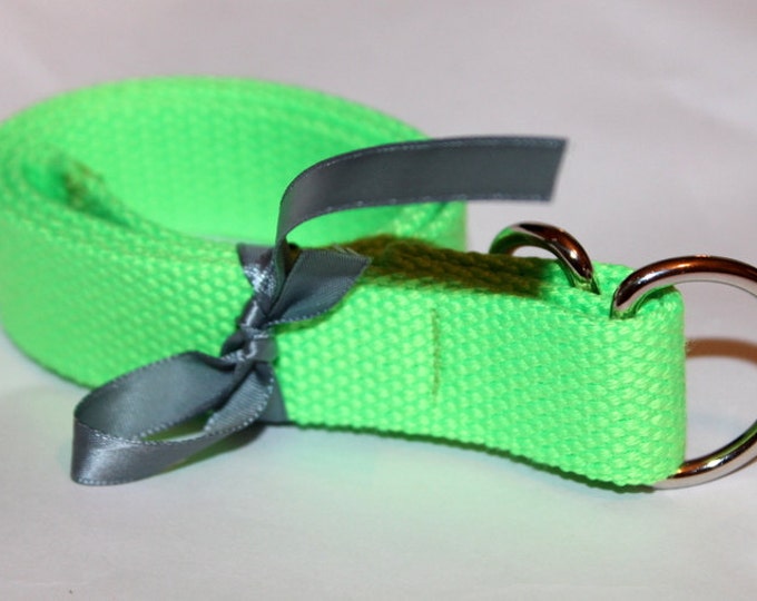 Kids Neon Green Belt Neon Green D Ring Fluorescent Green Webbing Belt ...