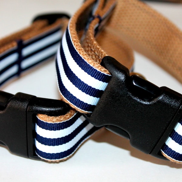 Nautical Dog Collars - Etsy