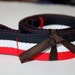 Nautical Stripe Belt Adult Stripe Belt Canvas Belt Menswear Ladies Belt ...