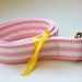 Girls Ribbon Belt Pink Stripe Belt Pink and White Stripe Belt Light ...