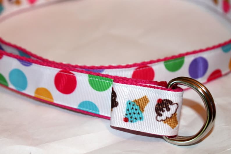 Ice Cream Cones Belt Girls Ribbon Belt Girls Reversible Belt Girls ...