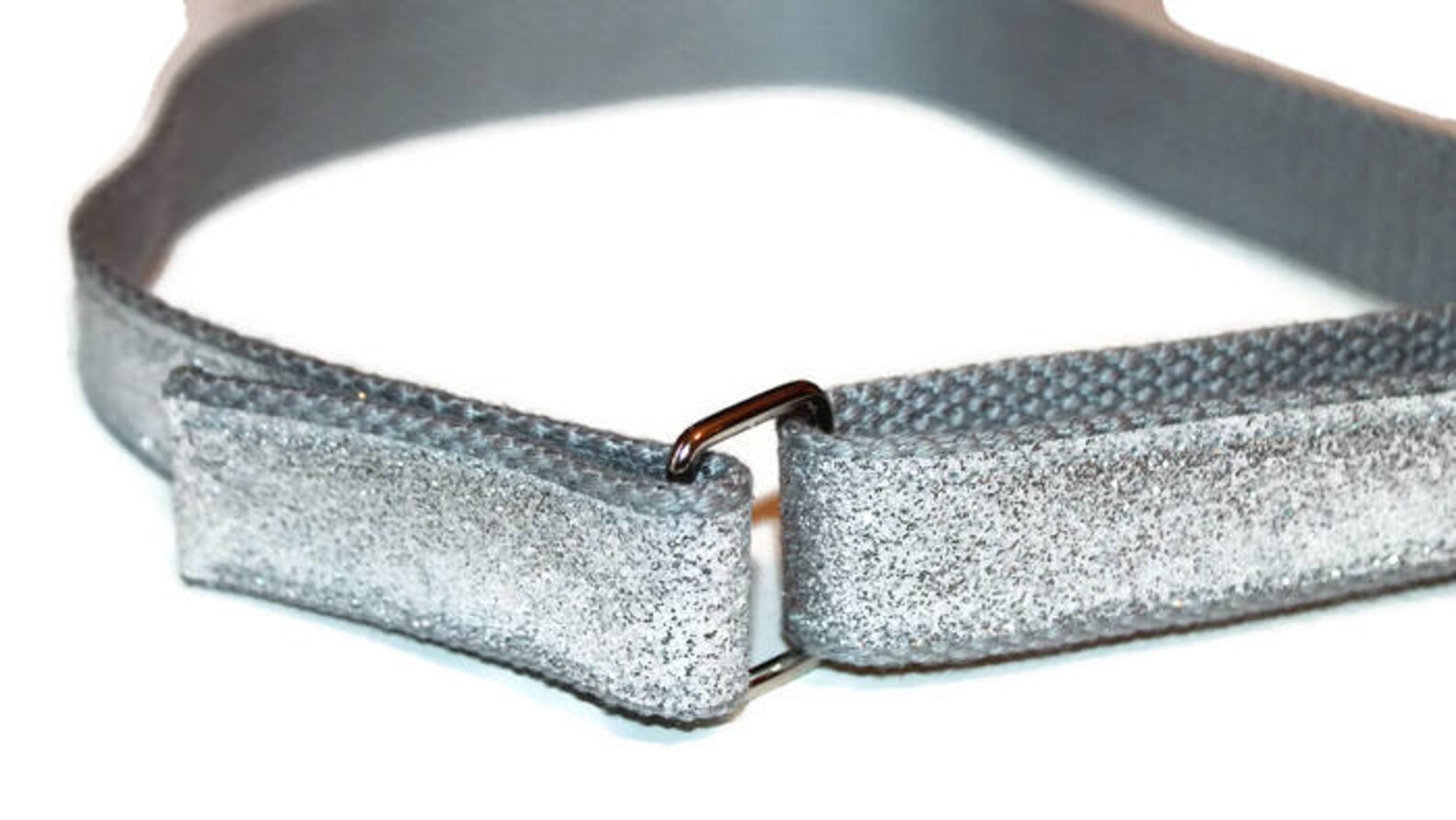 Silver Glitter Belt D Ring Hook and Loop Girls NEW GLITTER | Etsy