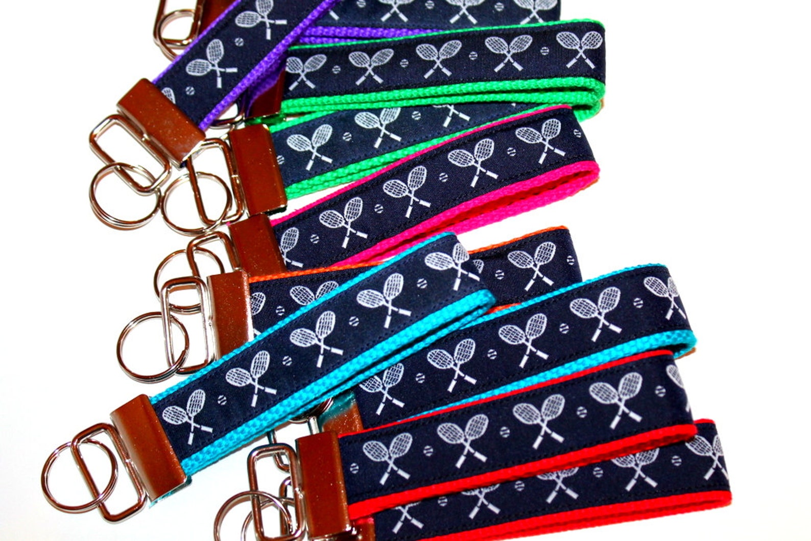 Tennis Key Chain Tennis Gift Tennis Team Tennis Key Fob Wristlet Tennis ...