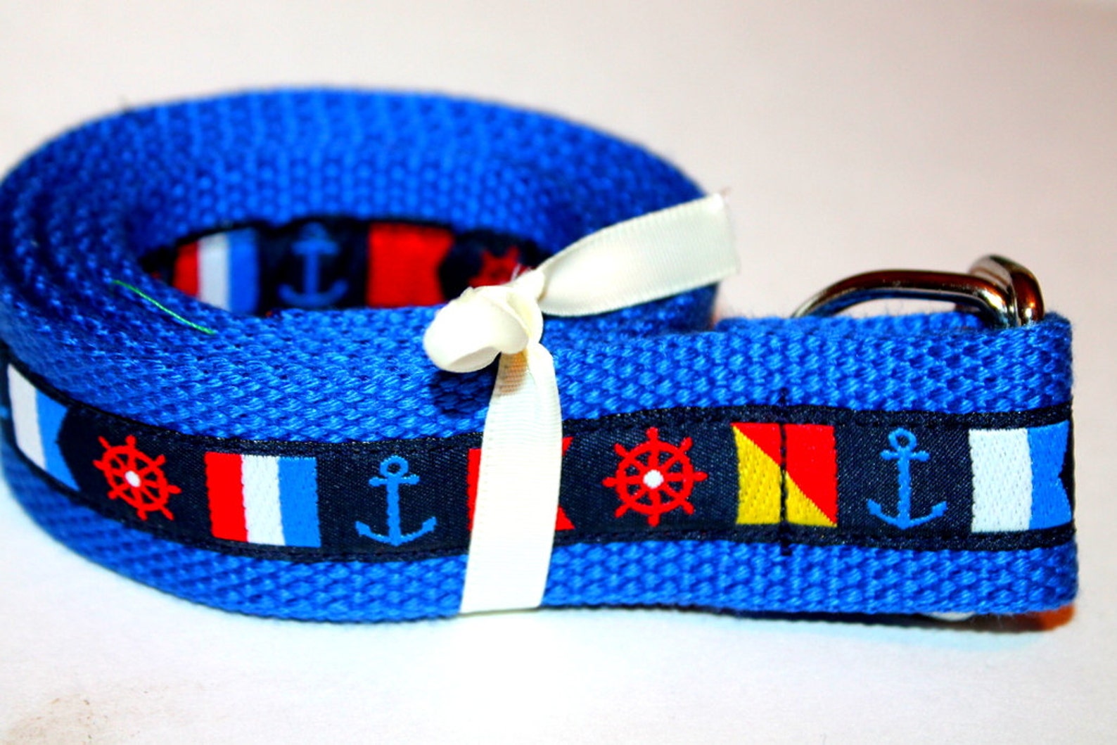 Nautical Flag Belt D Ring Belt 1.25" Wide Men and Women's Sailing Belt ...