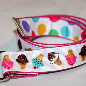 Ice Cream Cones Belt Girls Ribbon Belt Girls Reversible Belt Girls ...
