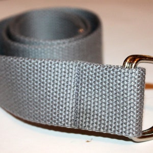 Grey Webbing Belt Grey Monogram Belt Grey Slide Buckle Belt Wide Grey ...