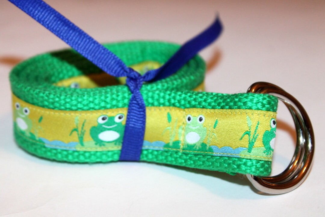Kids Frog Belt Green and Gold 1 Kids Frog D Ring Frog Birthday Outfit ...