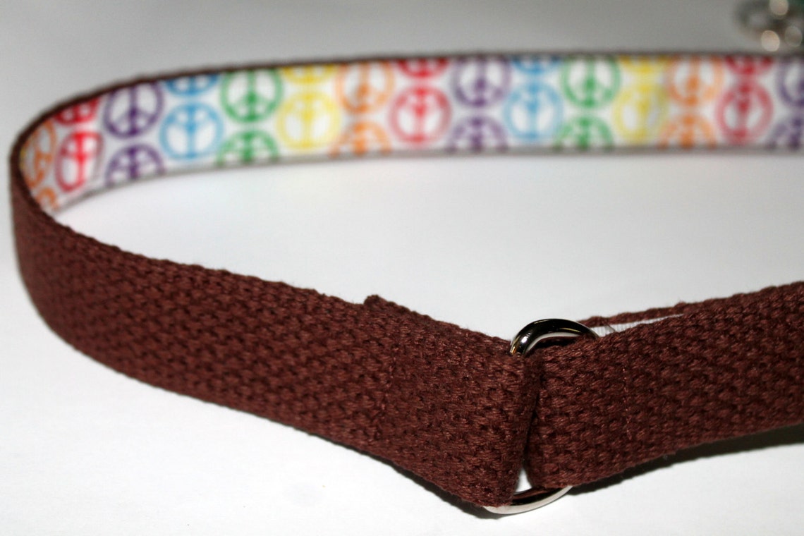 Girls School Belt Solid Brown Hook and Loop D Ring Ribbon Lined - Etsy