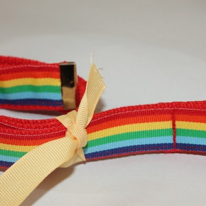Kids Rainbow Belt Rainbow Ribbon Belt Girls Rainbow D Ring - Etsy