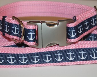 Anchor Dog Collar | Etsy