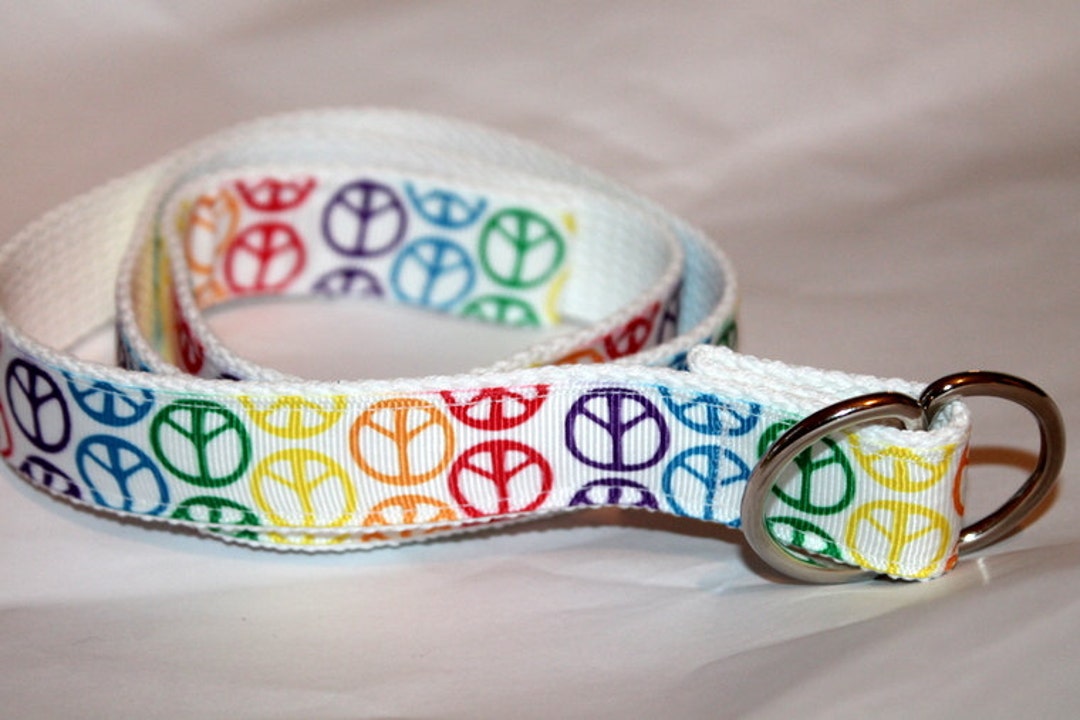 Peace Sign Belt Rainbow Toddler Belt - Etsy