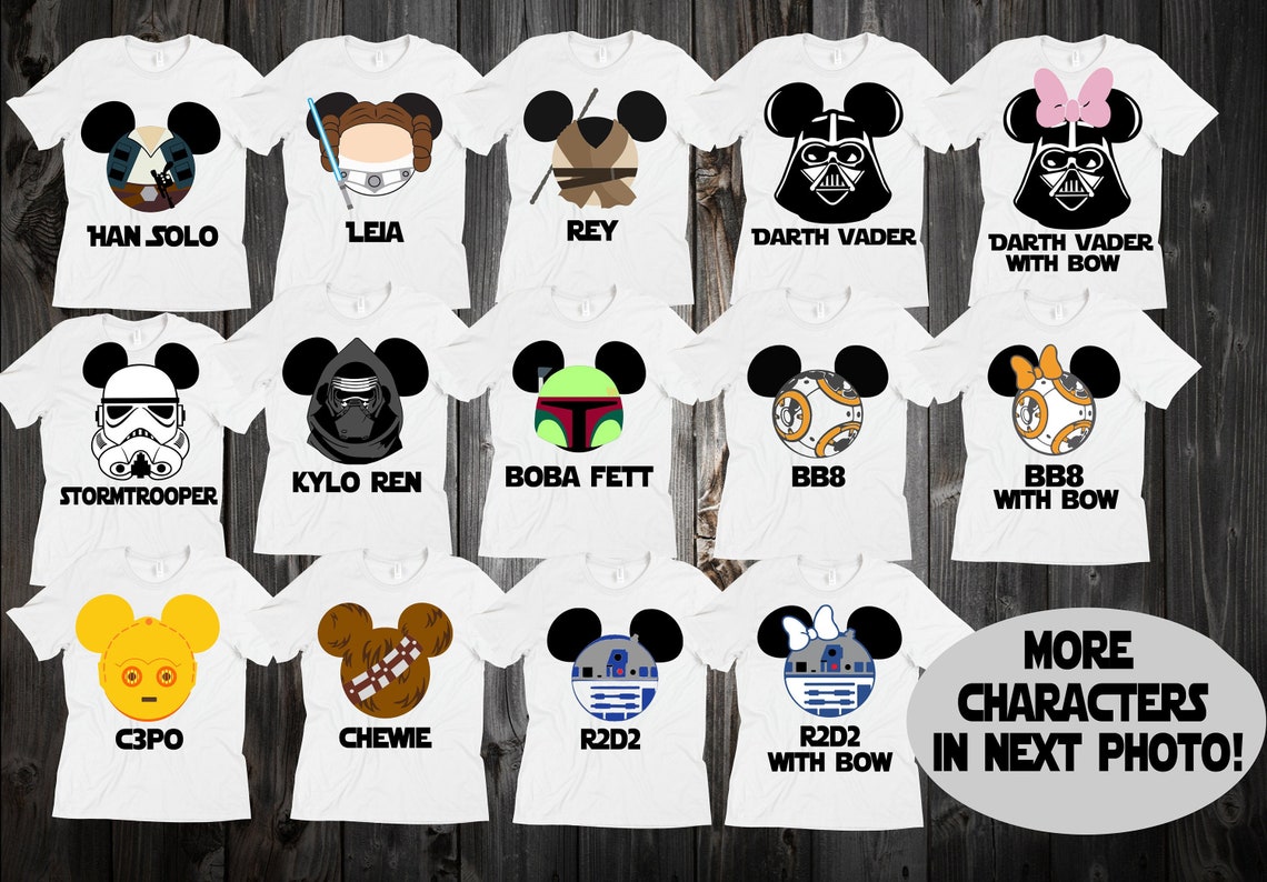 Star Wars Family Shirts Free Customization Multiple Sizes - Etsy
