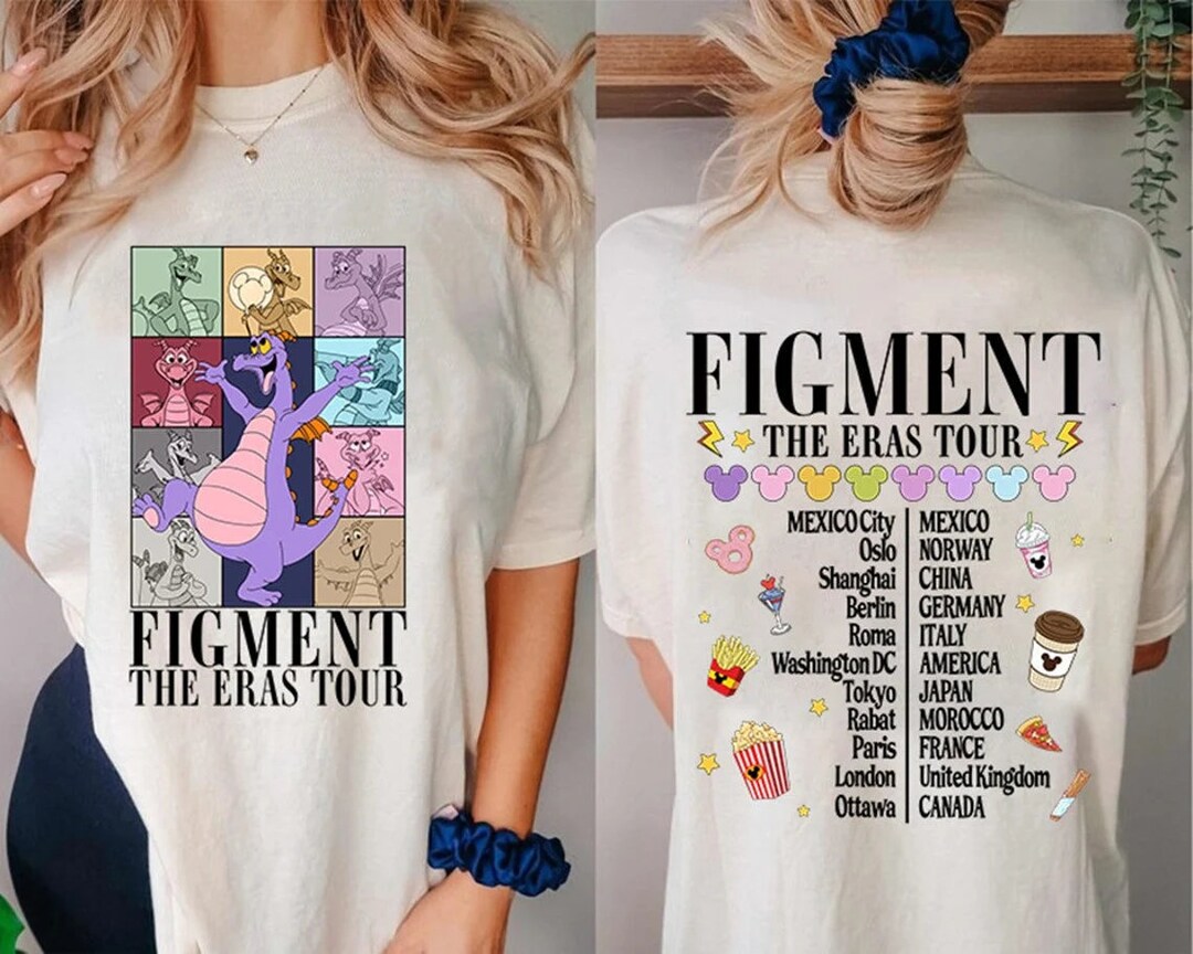 Figment Eras Tour Shirt Epcot Festival Mascot Epcot Shirt Retro Tour ...