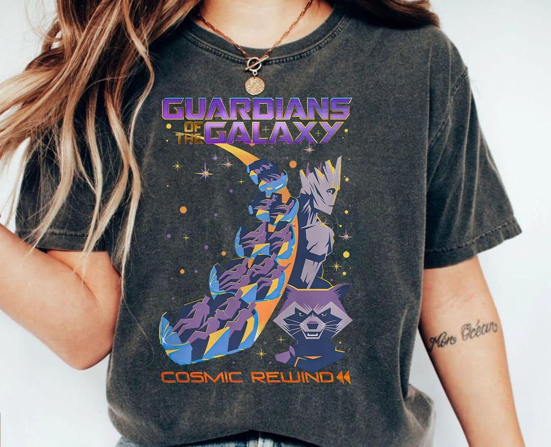 Guardians of the Galaxy Cosmic Rewind Shirt, Vintage Coaste Tee, Groot ...