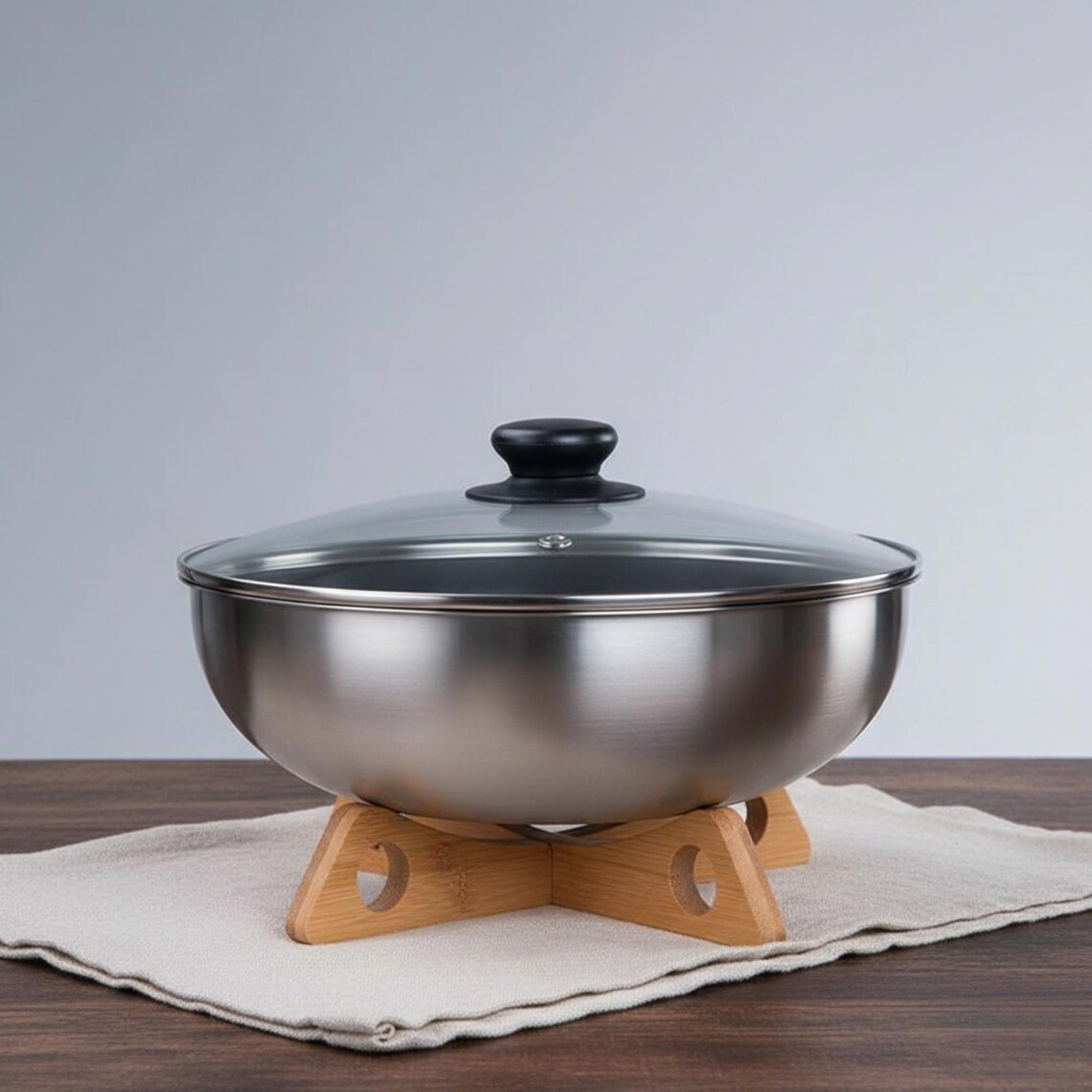 Bamboo Wooden Trivet Hot Pot Stand | Minimalist Heat Resistant Cross ...