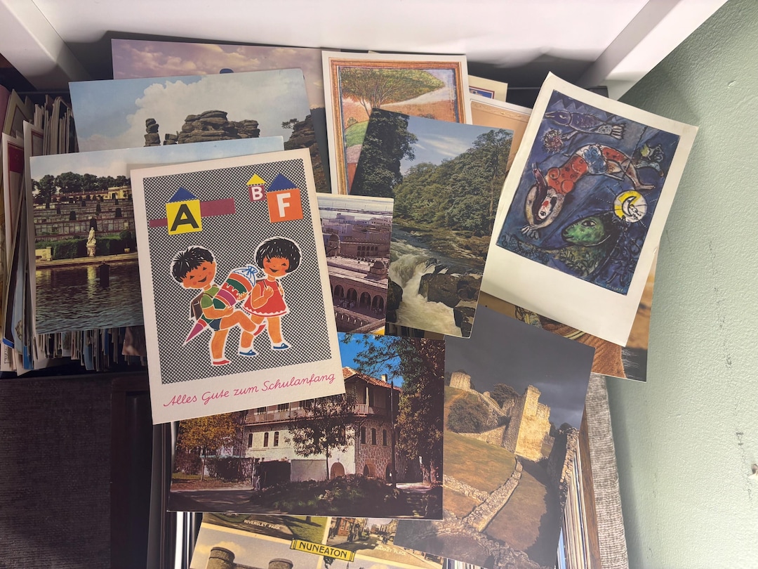 Mixed Bundle of 50 Vintage and Antique Postcards for Junk Journals ...