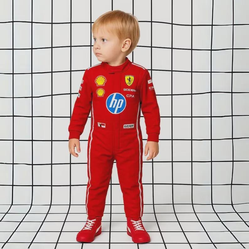 Ferrari 2025 Kids/adults Formula F1 Racing Suit: Cordura Fabric Go ...