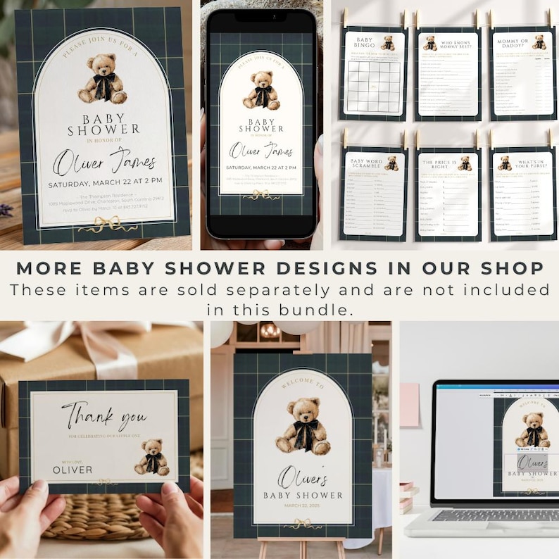 Polo Baby Shower Invitation | Preppy Baby Shower | Editable Canva ...