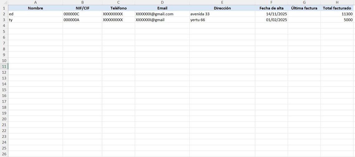 Excel Billing and Finance Template for Freelancers and Smes – Income ...