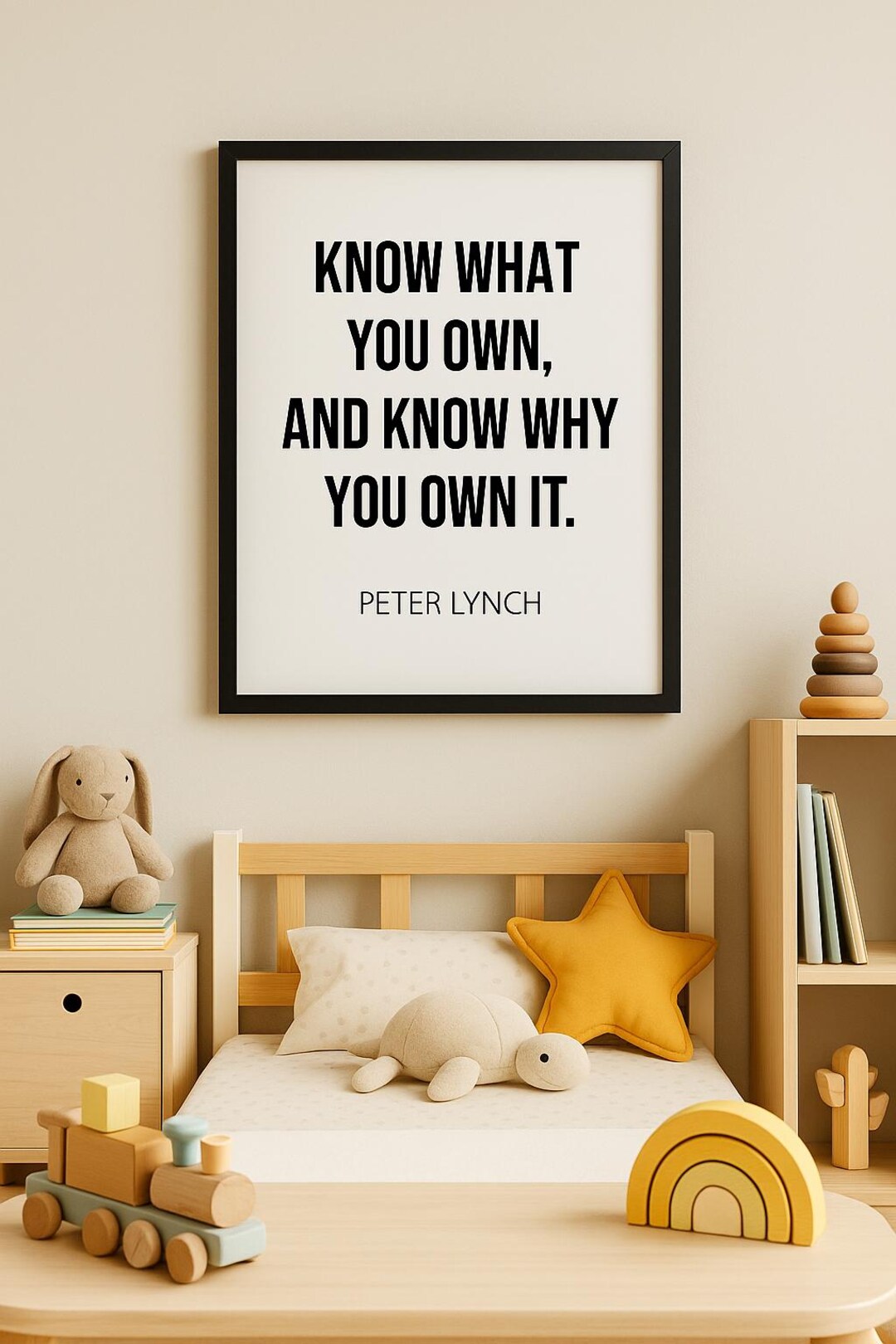 Know What You Own Peter Lynch Quote Print Digital Download - Etsy