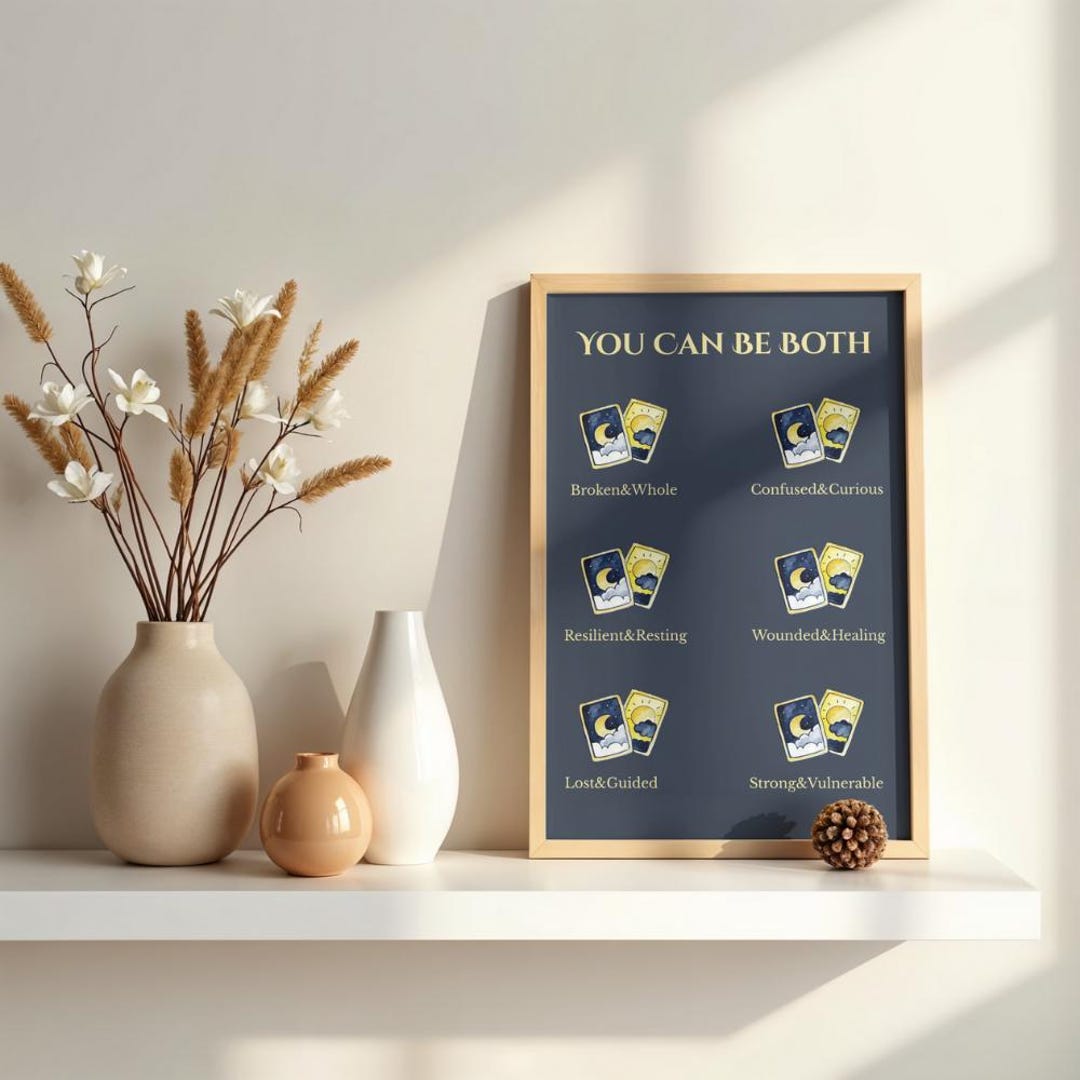 Mental Health Art Print, You Can Be Both, Therapy Office Decor - Etsy