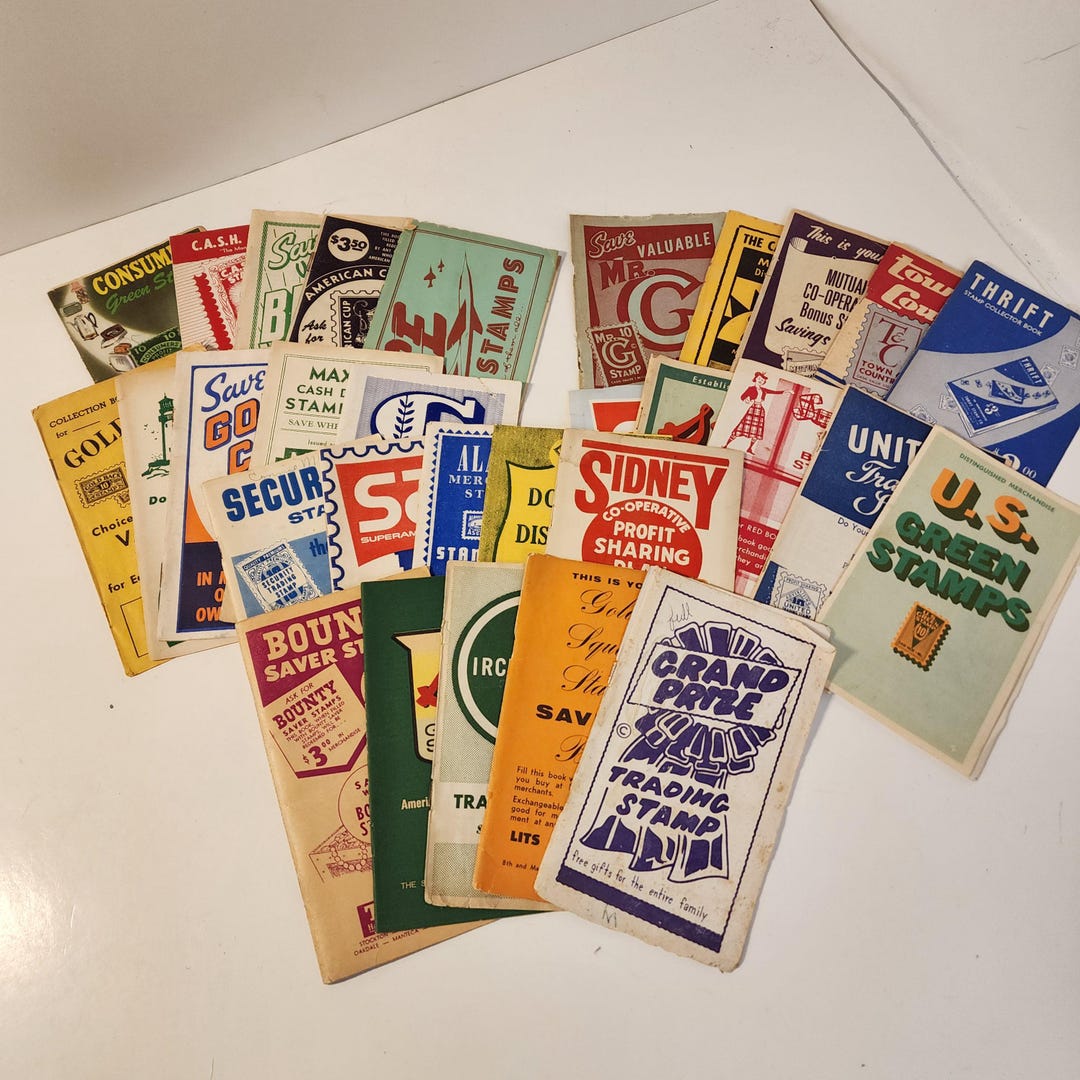 10 Vintage Savings Stamp Book Covers 3 Lot Choices Trading Stamp Book ...
