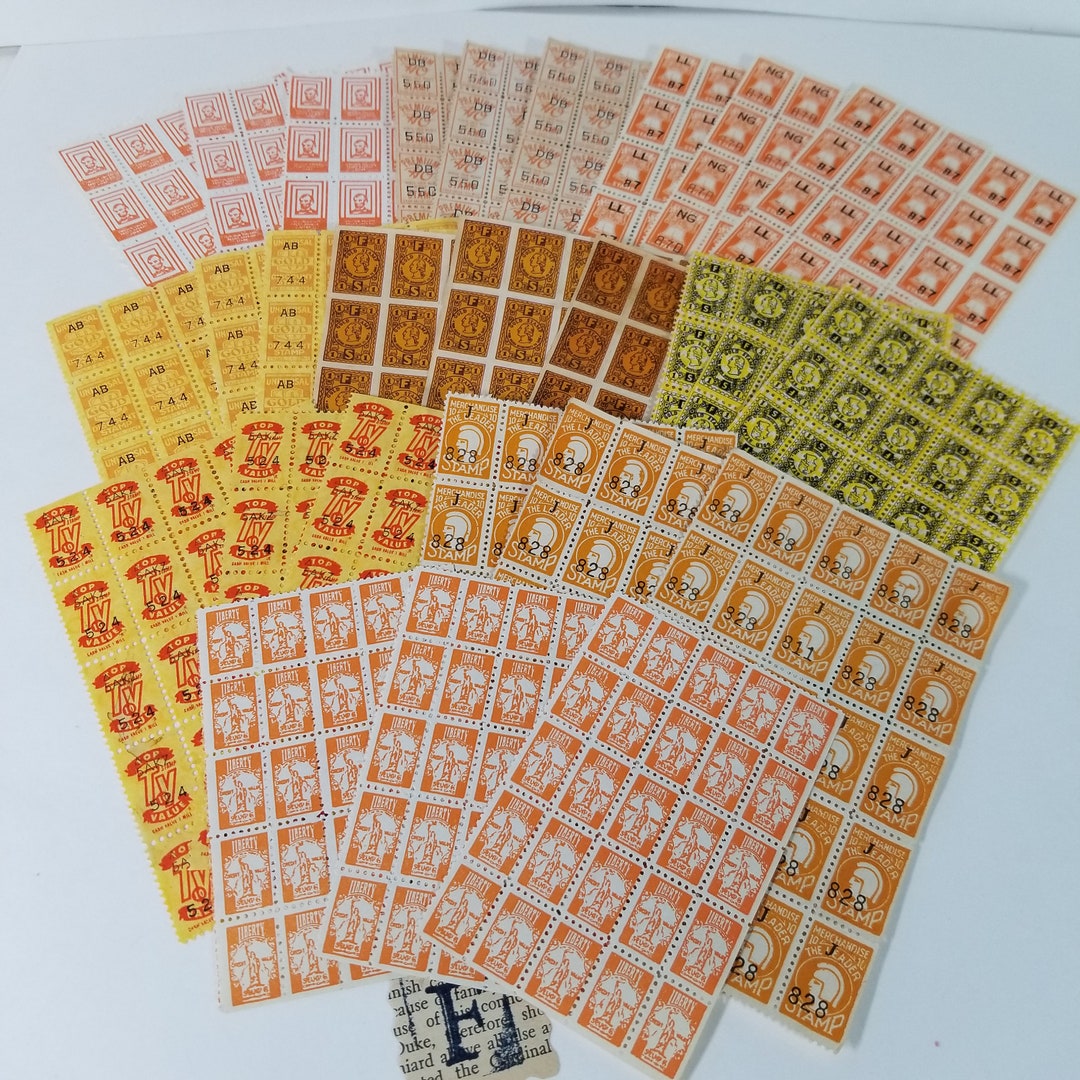 Choice of 75 Savings Stamps 3 Sheets Leader HO Universal Gold Lincoln ...