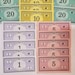 30 Piece Monopoly Game Money Vintage Monopoly Deluxe Parts Paper Money ...