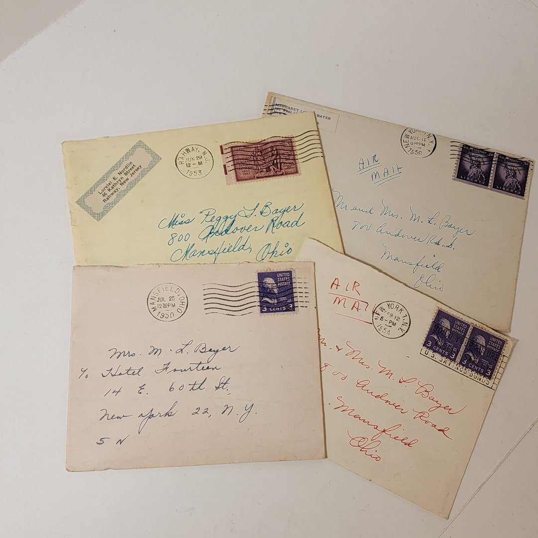 Choice of 1950s Handwritten Letters With 3 or 4 Pages and Original ...