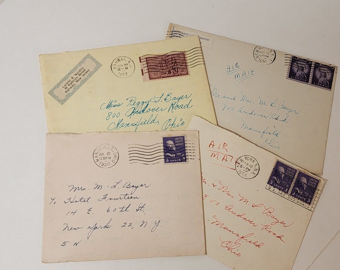 Choice of 1950s Handwritten Letters With 3 or 4 Pages and Original ...
