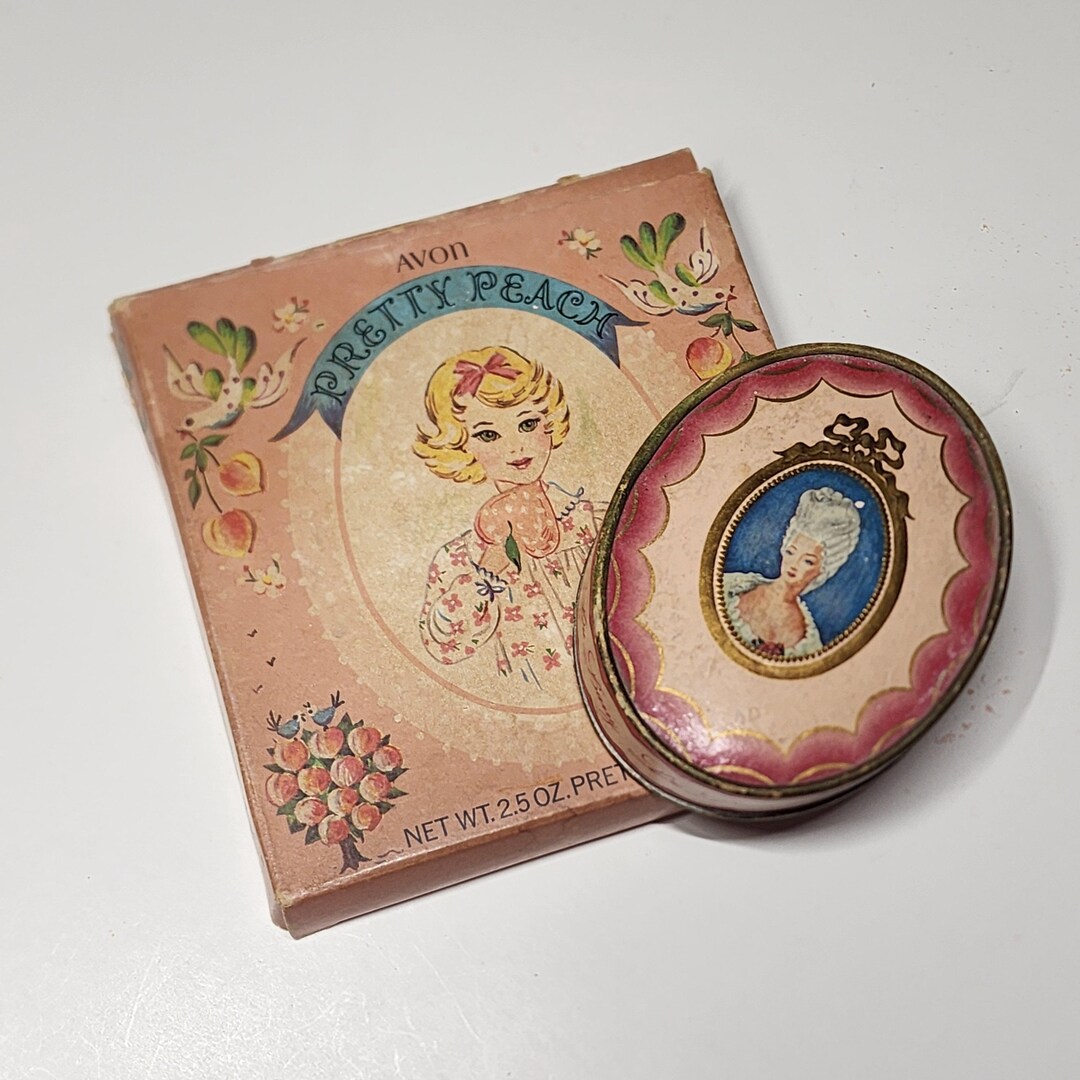 1950s Cosmetics Du Barry Powder Box Avon Powder Mitt in Box Vintage ...