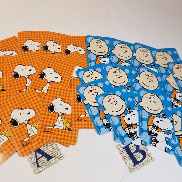 Peanuts Vintage Playing Cards - Etsy